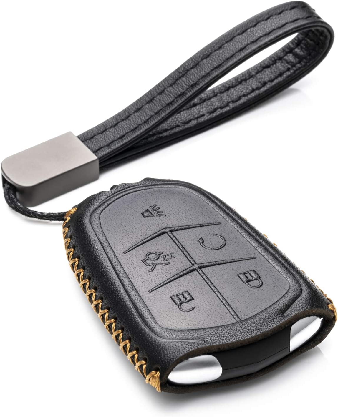 Vitodeco Genuine Leather Smart Key Fob Case Compatible for Cadillac XT4 ...