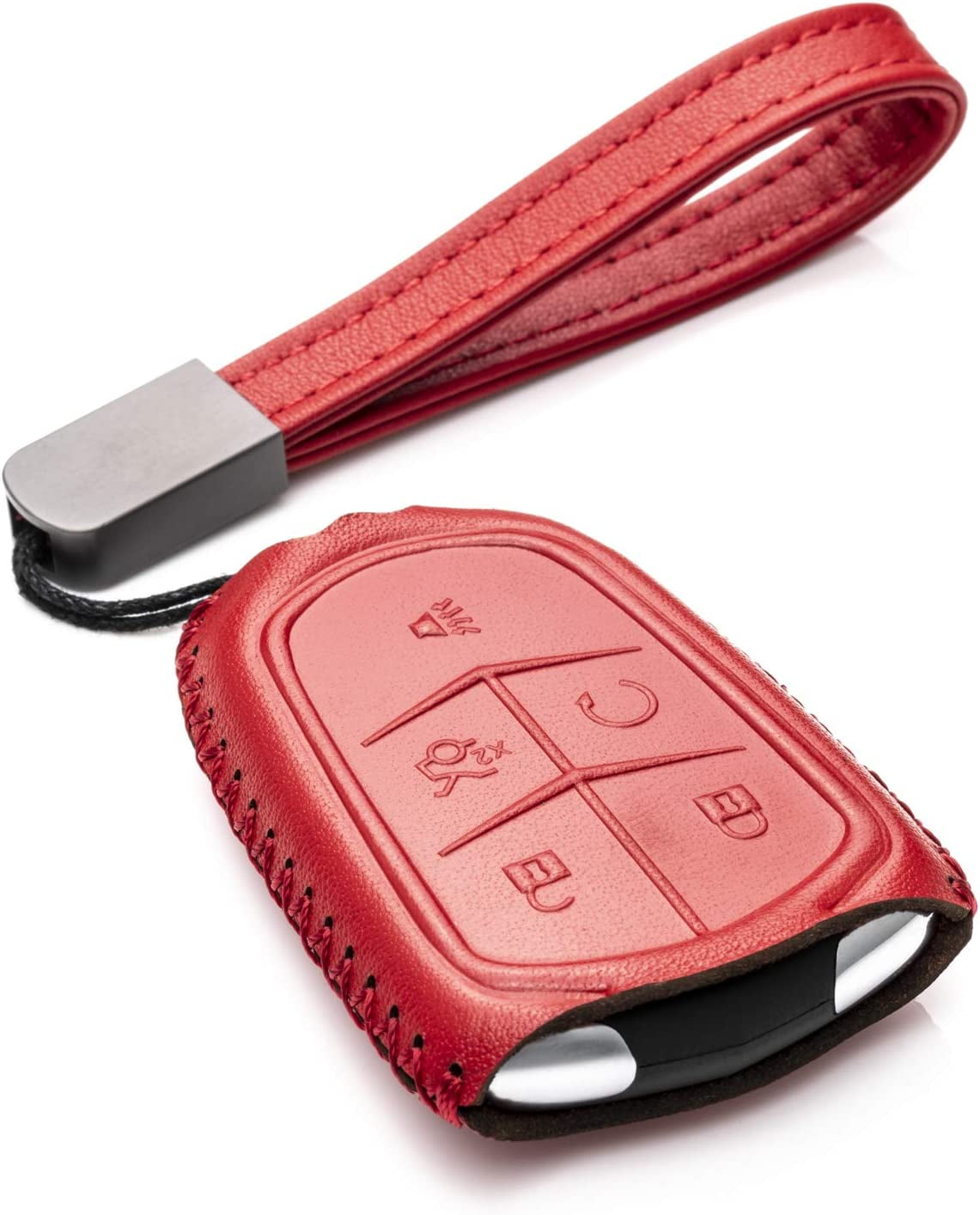 Vitodeco Genuine Leather Smart Key Fob Case Compatible for Cadillac XT4 ...
