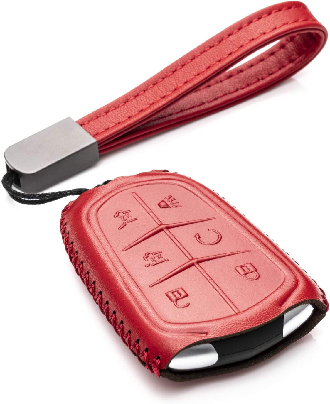 Vitodeco Genuine Leather Smart Key Fob Case Compatible for Cadillac XT4 ...