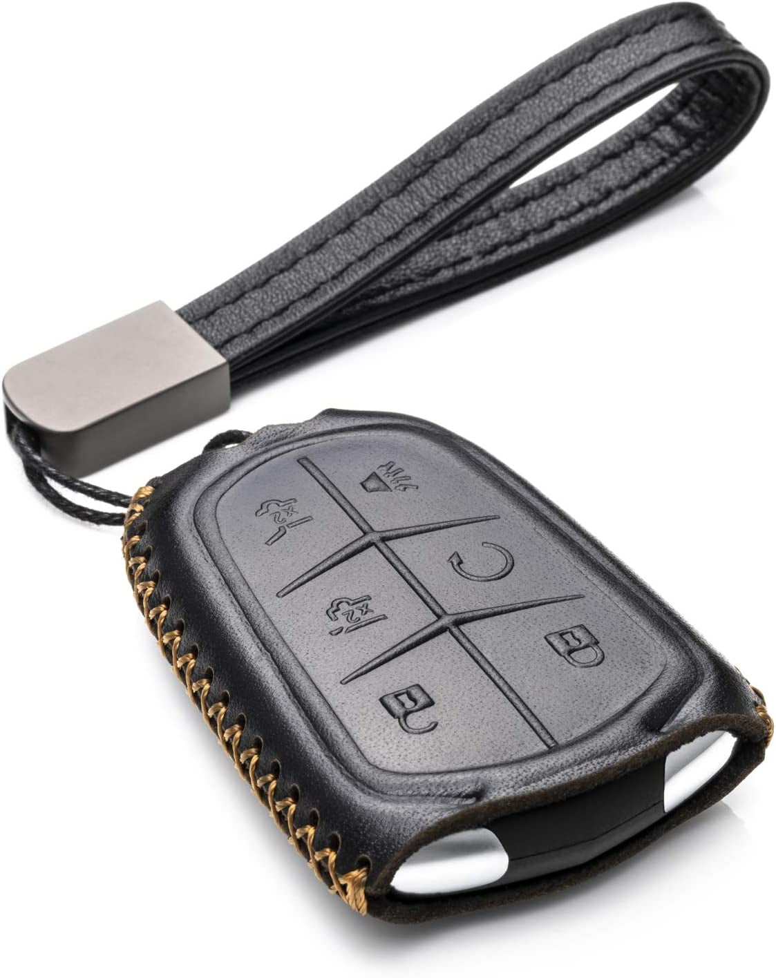 Vitodeco Genuine Leather Smart Key Fob Case Compatible for Cadillac XT4 ...