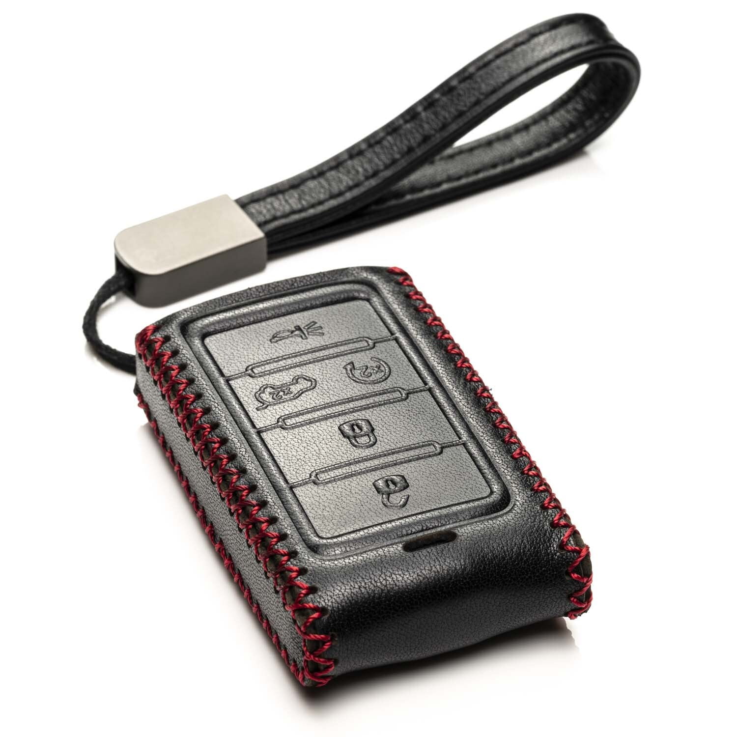 Vitodeco Genuine Leather Smart Key Fob Case Compatible with Jeep ...