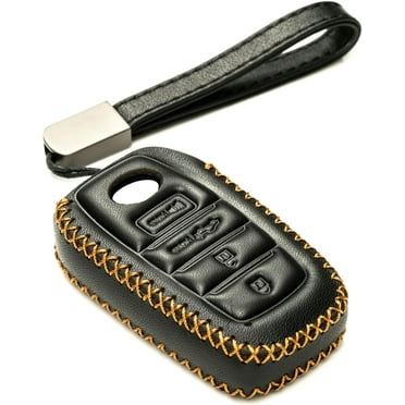 Vitodeco Genuine Leather Smart Key Fob Case with Leather Key Strap ...