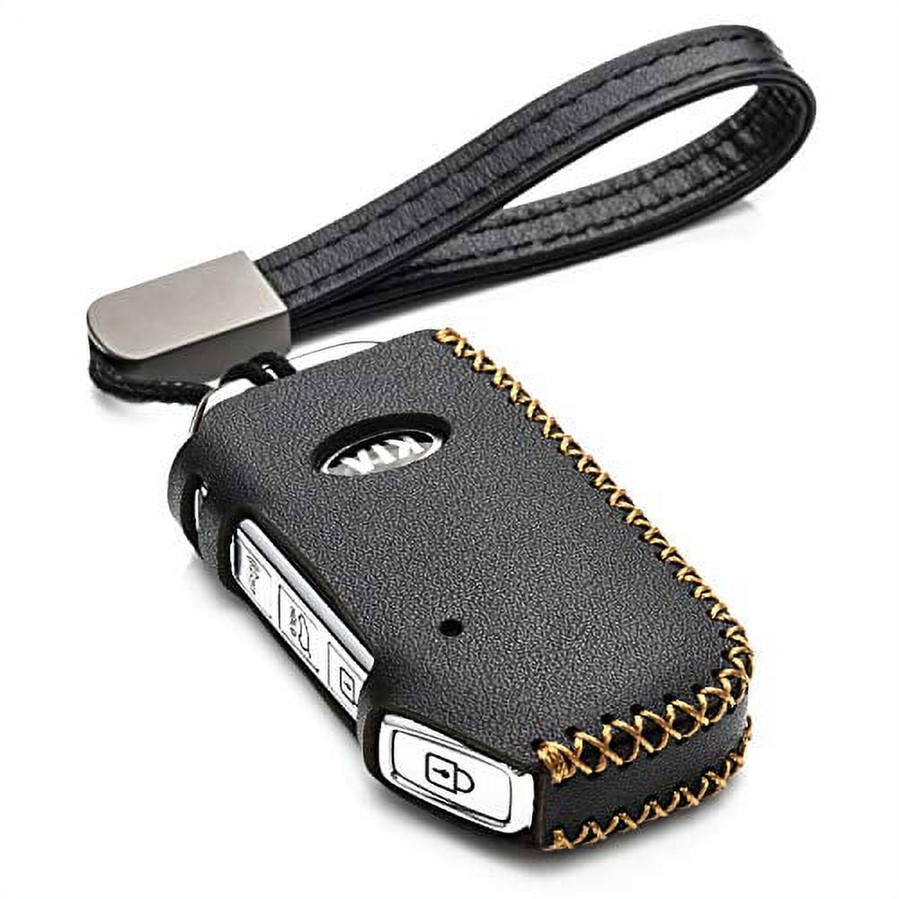 Vitodeco Genuine Leather Smart Key Fob Case Cover for 2019-2022 Kia ...