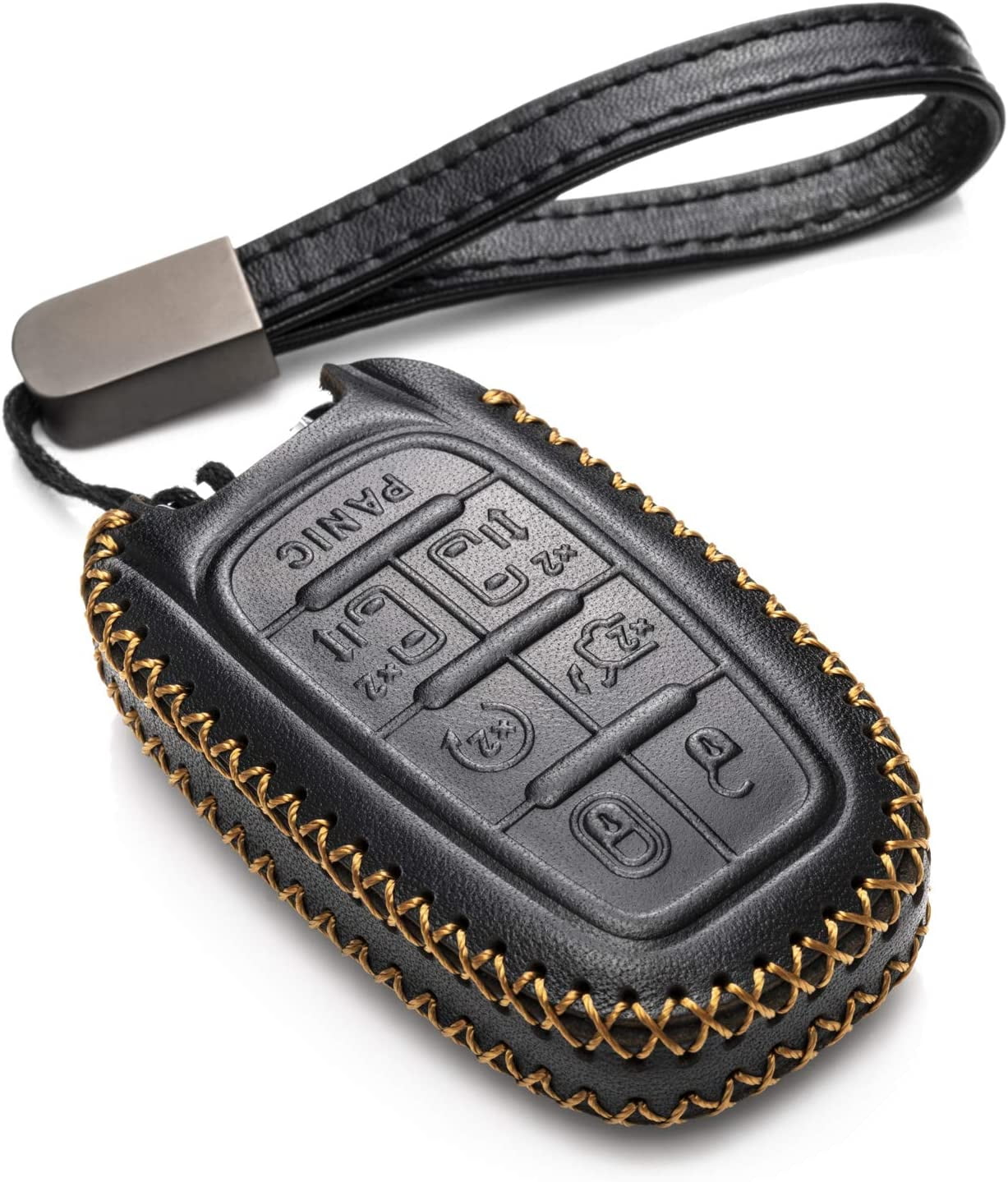 Vitodeco Genuine Leather Smart Key Fob Case Cover Protector with ...