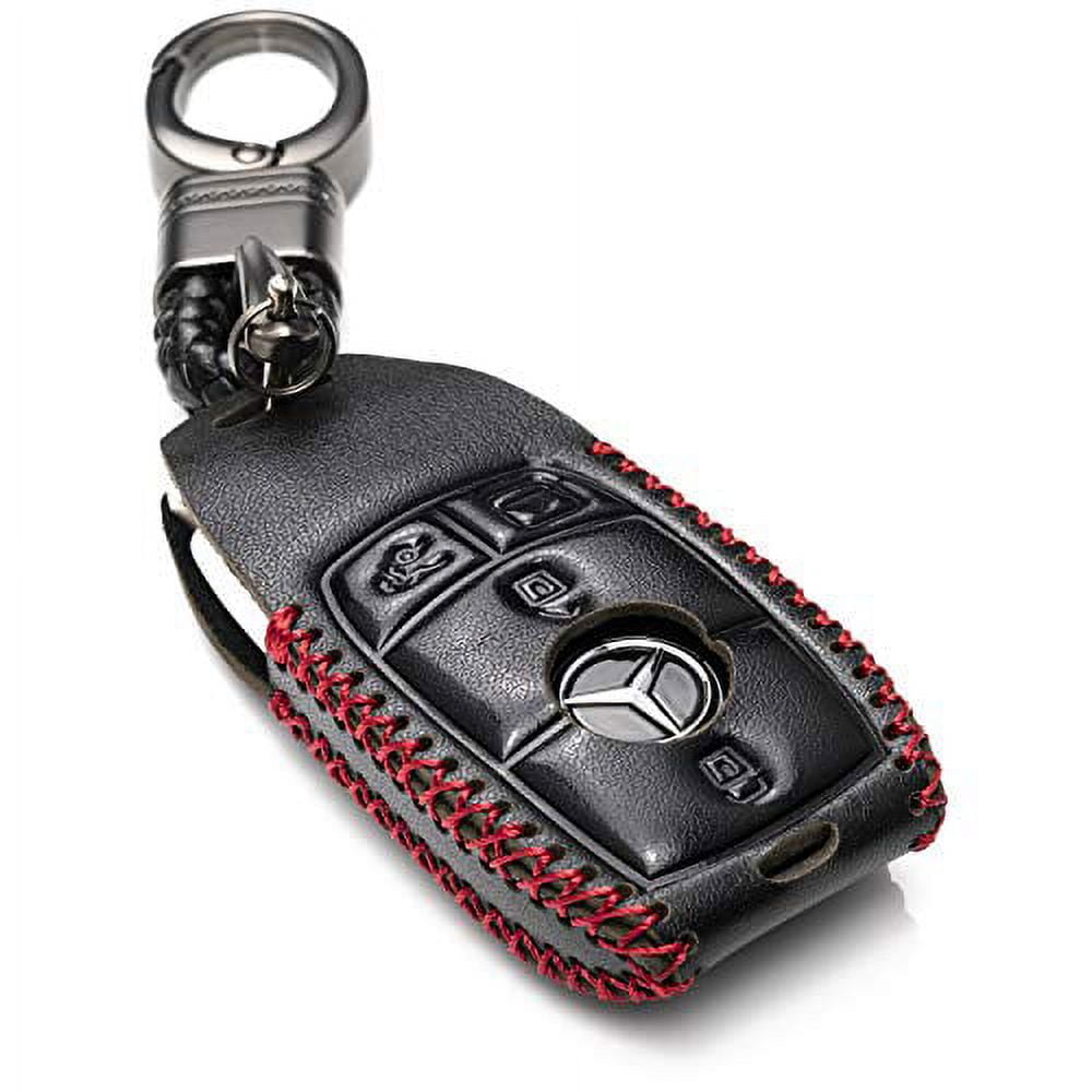 Vitodeco Genuine Leather Smart Key Fob Case with Leather Key Strap ...