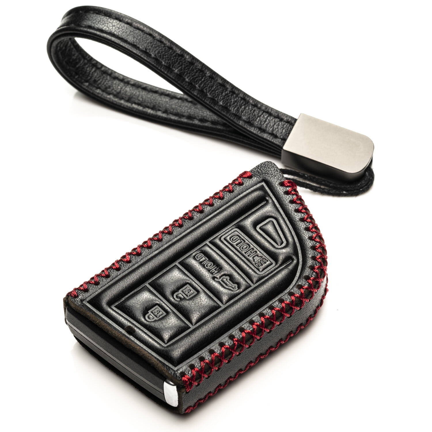 Vitodeco Genuine Leather Smart Key Fob Case with Leather Key Strap ...