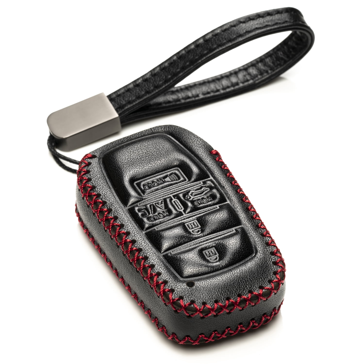 Vitodeco Genuine Leather Smart Key Fob Case with Leather Key Strap ...