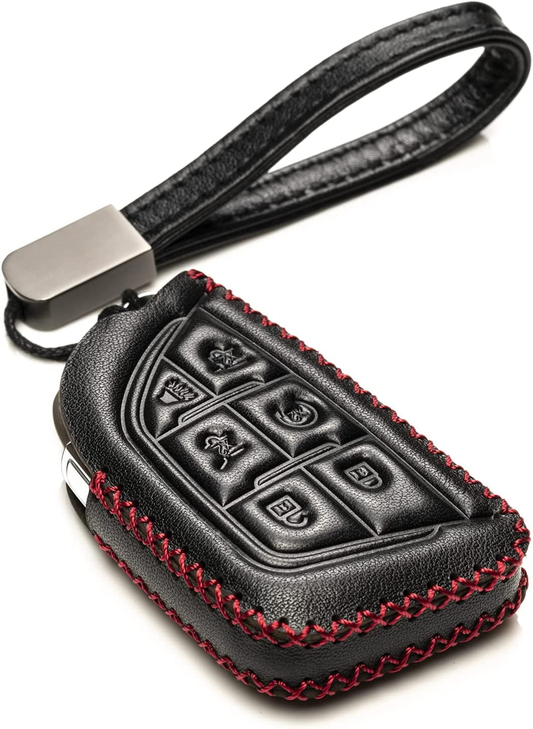Vitodeco Genuine Leather Smart Key Fob Remote Case with Leather Key ...