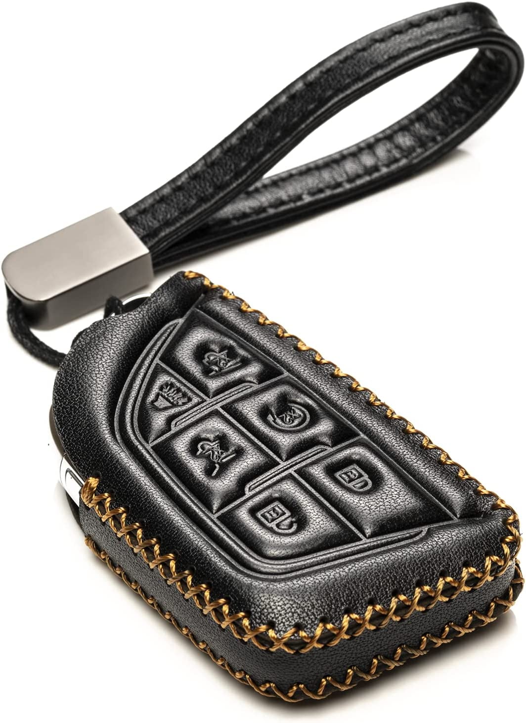Vitodeco Genuine Leather Smart Key Fob Remote Case with Leather Key ...