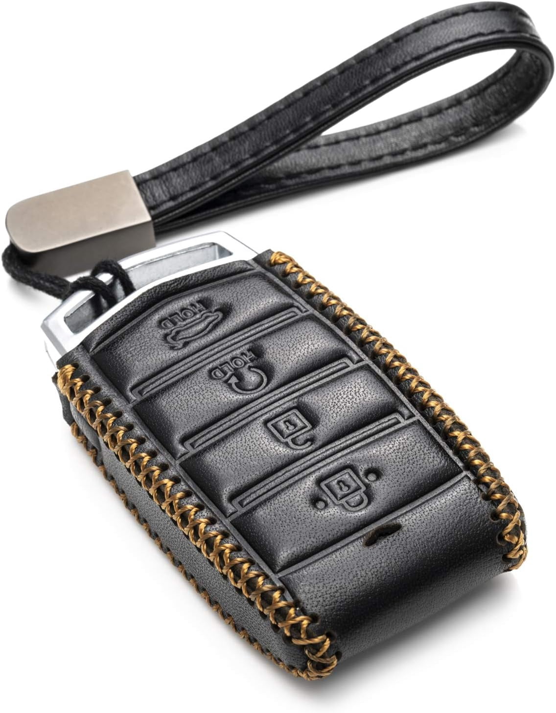 Vitodeco Leather Key Fob Case Compatible for 2017-2020 Genesis G70, G80 ...