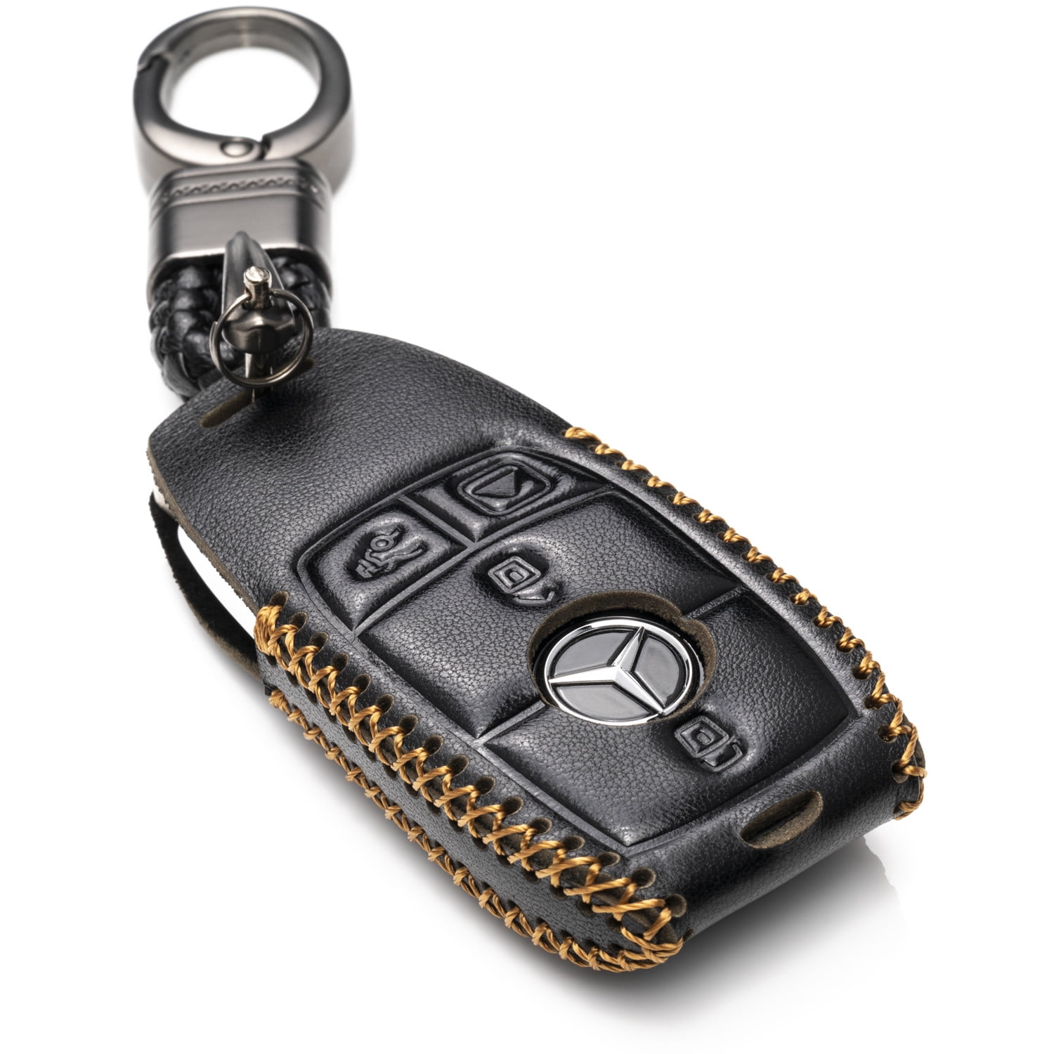 Vitodeco Leather Smart Key Fob Case Compatible for Mercedes-Benz A, C ...