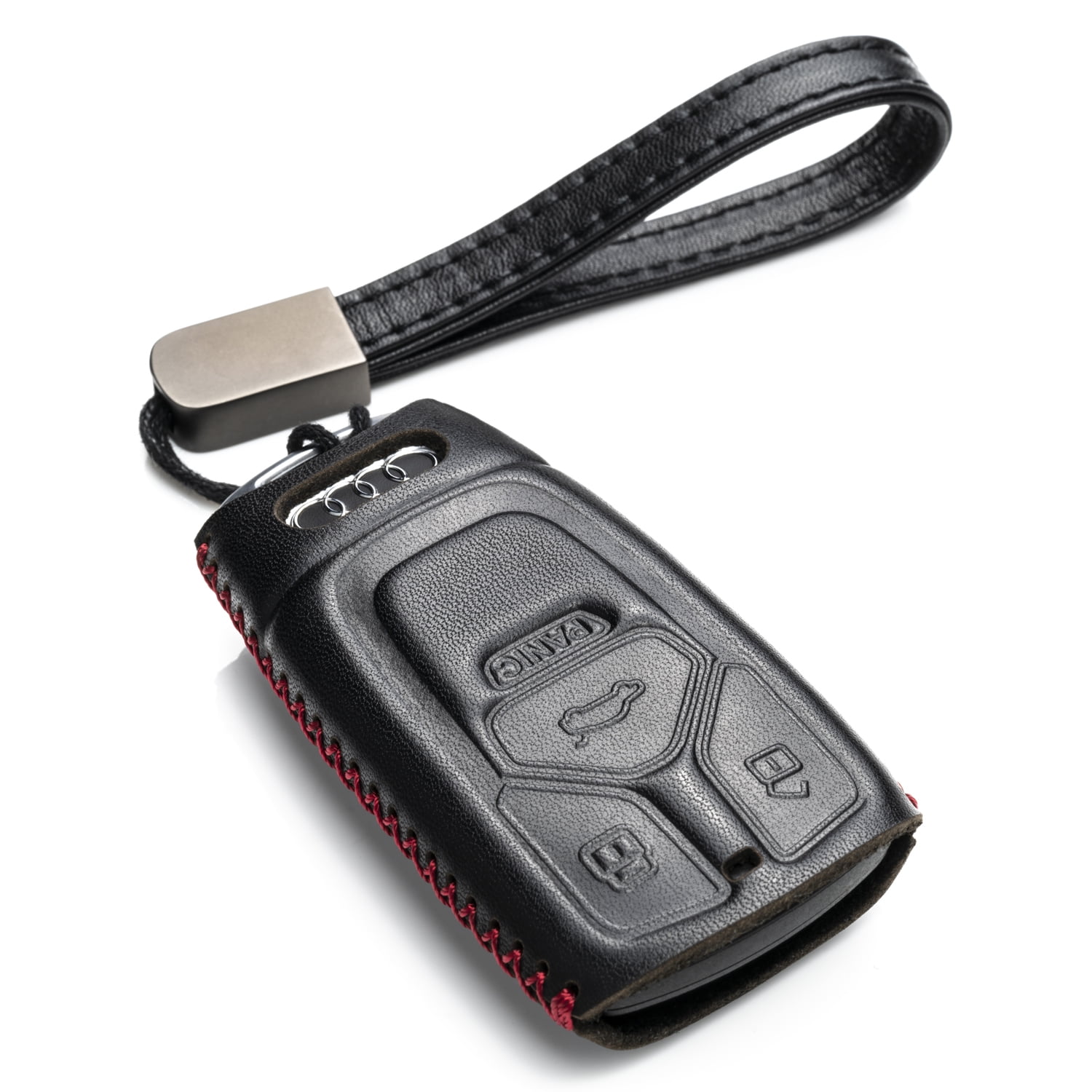Vitodeco Leather Smart Key Fob Case Compatible with Audi A4, A5, Q7, S4 ...