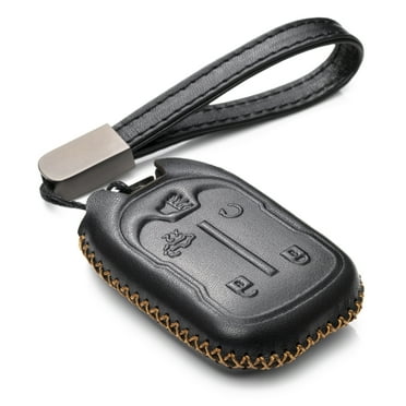 Vitodeco Genuine Leather Smart Key Fob Case with Leather Key Strap ...