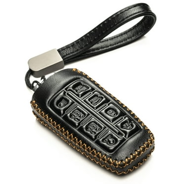 Vitodeco Genuine Leather Smart Key Fob Case with Leather Key Strap ...