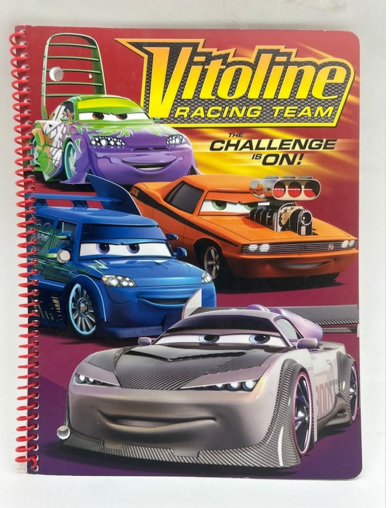 Vitoline Racing Team Disney CARS Notebook - Walmart.com