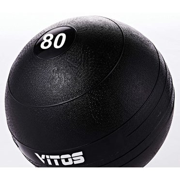 CanDo Molded Dual-Handle Medicine Ball for Strength Training, Core ...