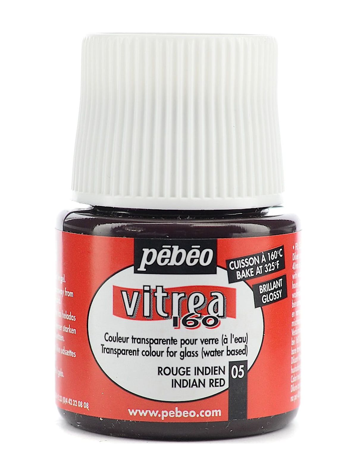 Vitrea 160 Glass Paint Indian red, gloss, 45 ml (pack of 3) - Walmart.com