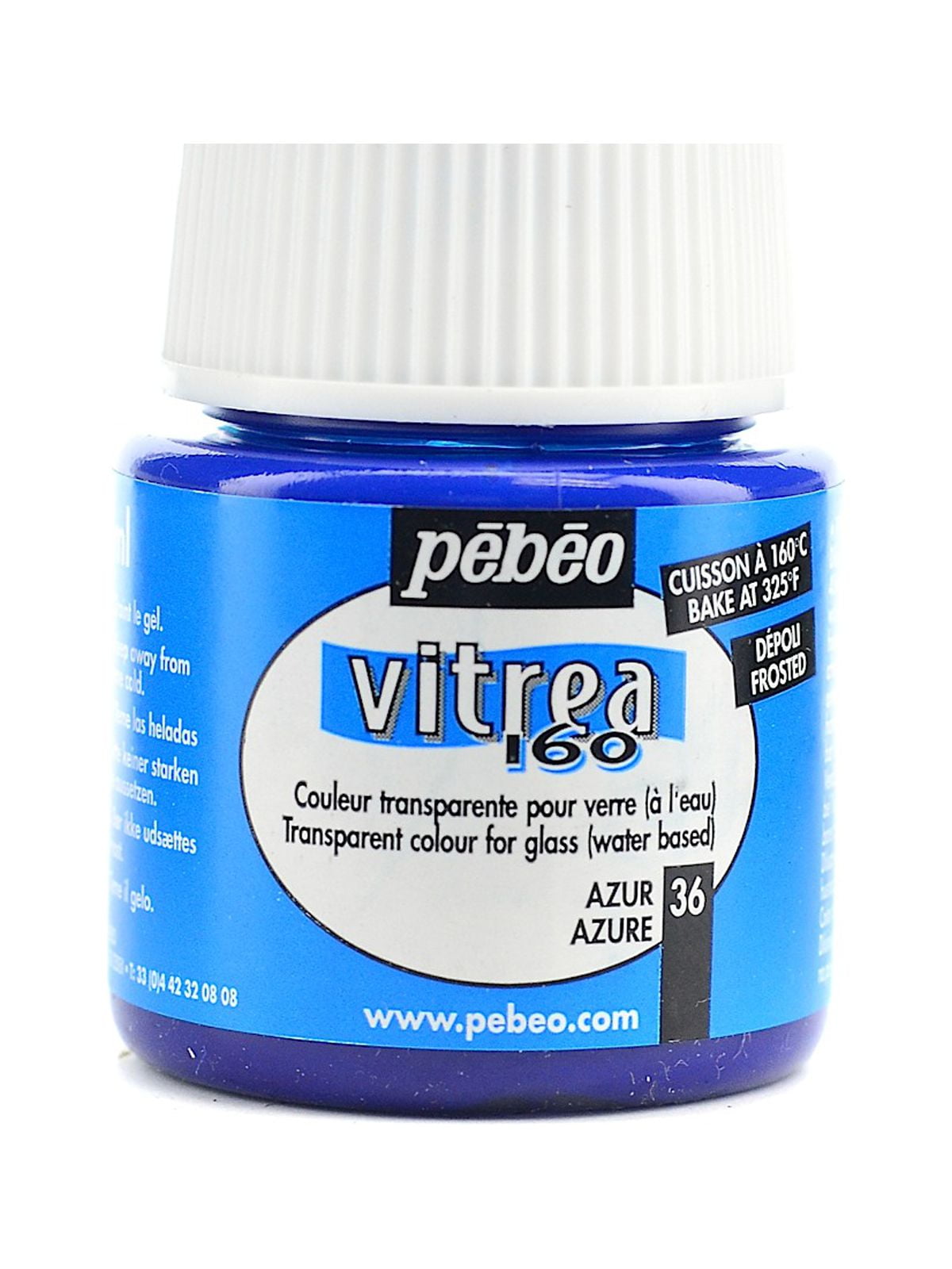 Vitrea 160 Glass Paint azure, frosted, 45 ml (pack of 3) - Walmart.com