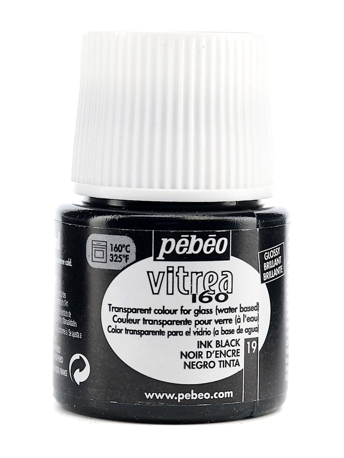 Vitrea 160 Glass Paint ink black, gloss, 45 ml (pack of 3) - Walmart.com