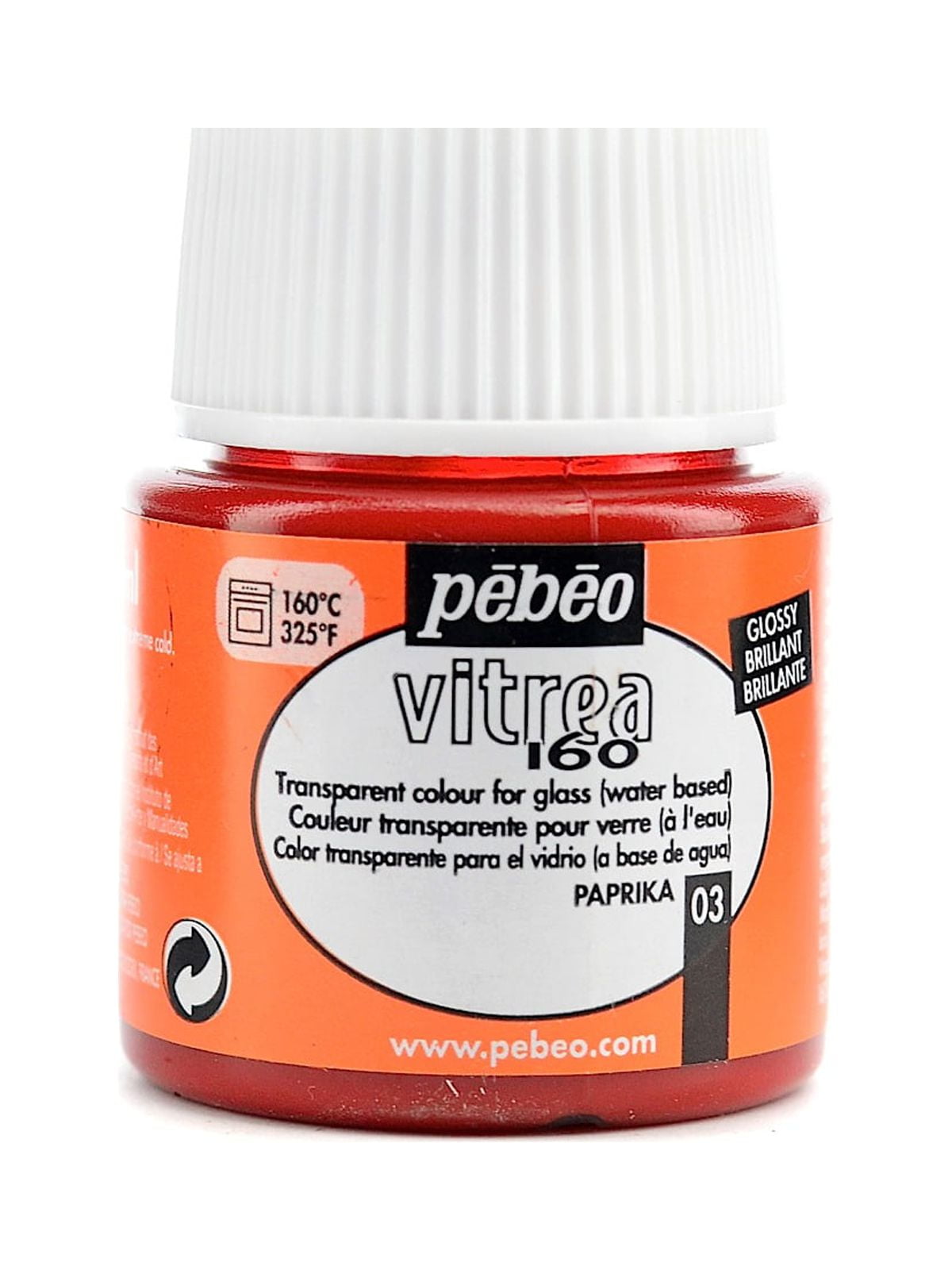 Vitrea 160 Glass Paint paprika, gloss, 45 ml (pack of 3) - Walmart.com