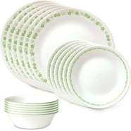 Mosser Glass Dishware - 12-Piece Jadeite Dinnerware Set - Walmart.com