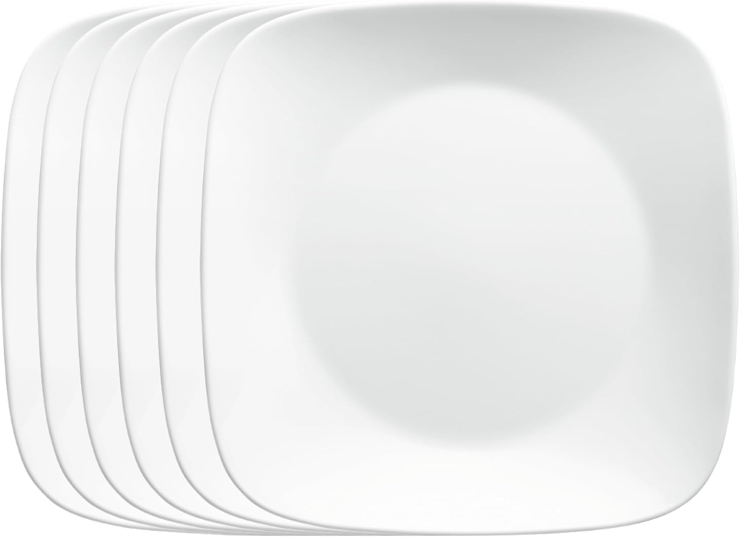 Vitrelle 6-Piece Salad Plates Set, Triple Layer Glass and Chip ...