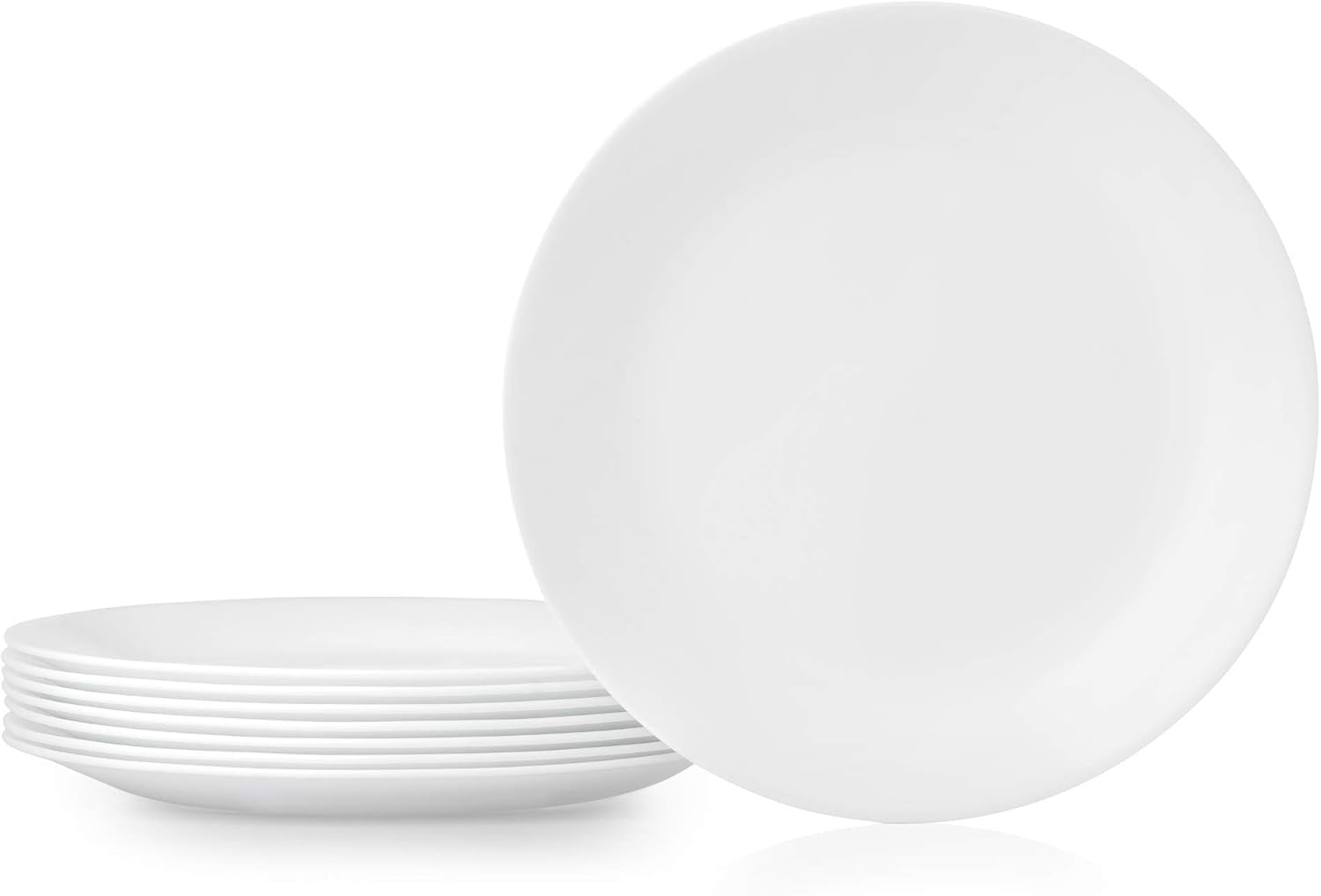 Vitrelle 8-Piece Dinner Plates Set Triple Layer Glass and Chip ...