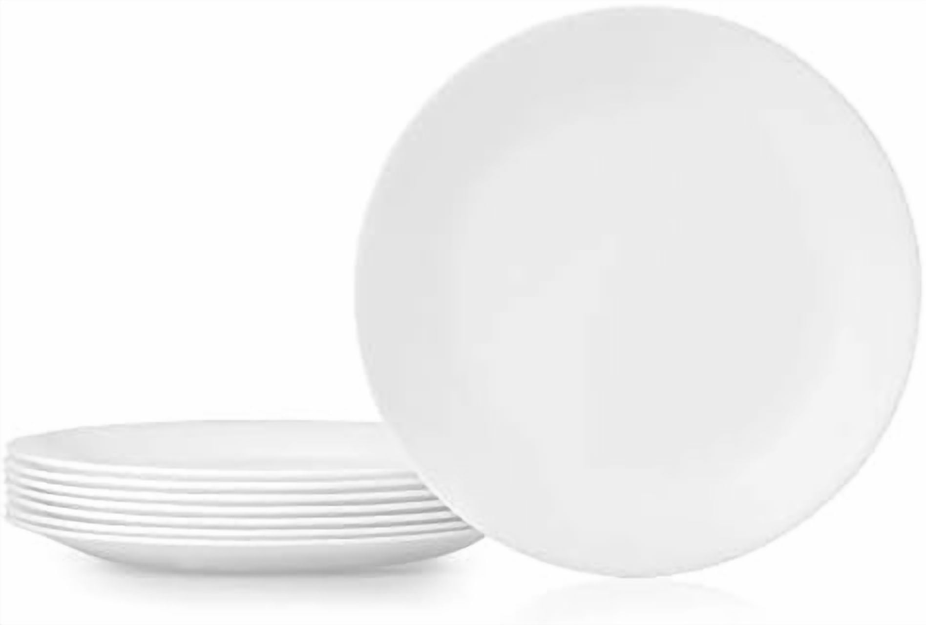 Vitrelle 8-Piece Dinner Plates Set Triple Layer Glass and Chip ...
