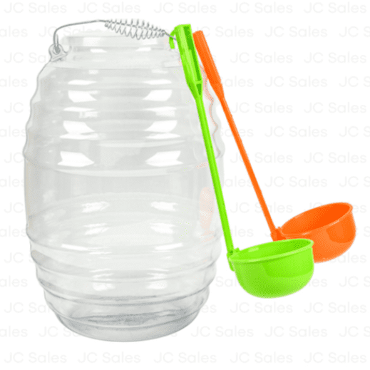 LavoHome 5 Gallon Drink Jug, Plastic Beverage Container with Lid, Aguas ...