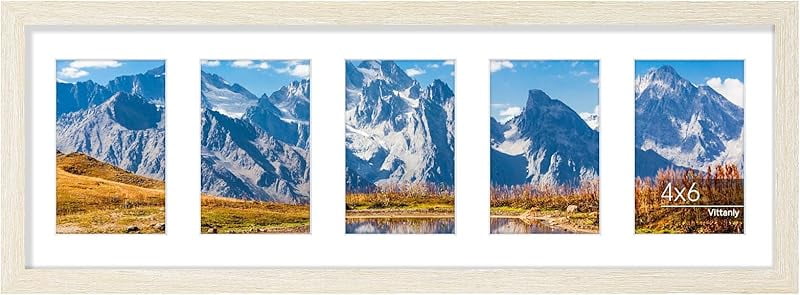 Vittanly 11x14 Collage Picture Frame, Displays 5Pcs 4x6 Pictures with ...