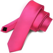 Mens Solid Hot Pink Ties Necktie - Walmart.com