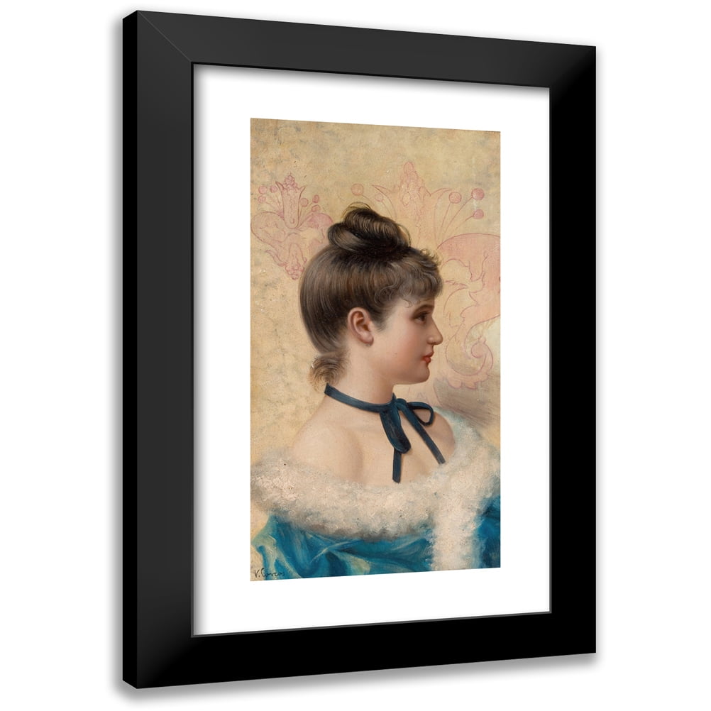 Vittorio Matteo Corcos 9x14 Black Modern Framed Museum Art Print Titled ...