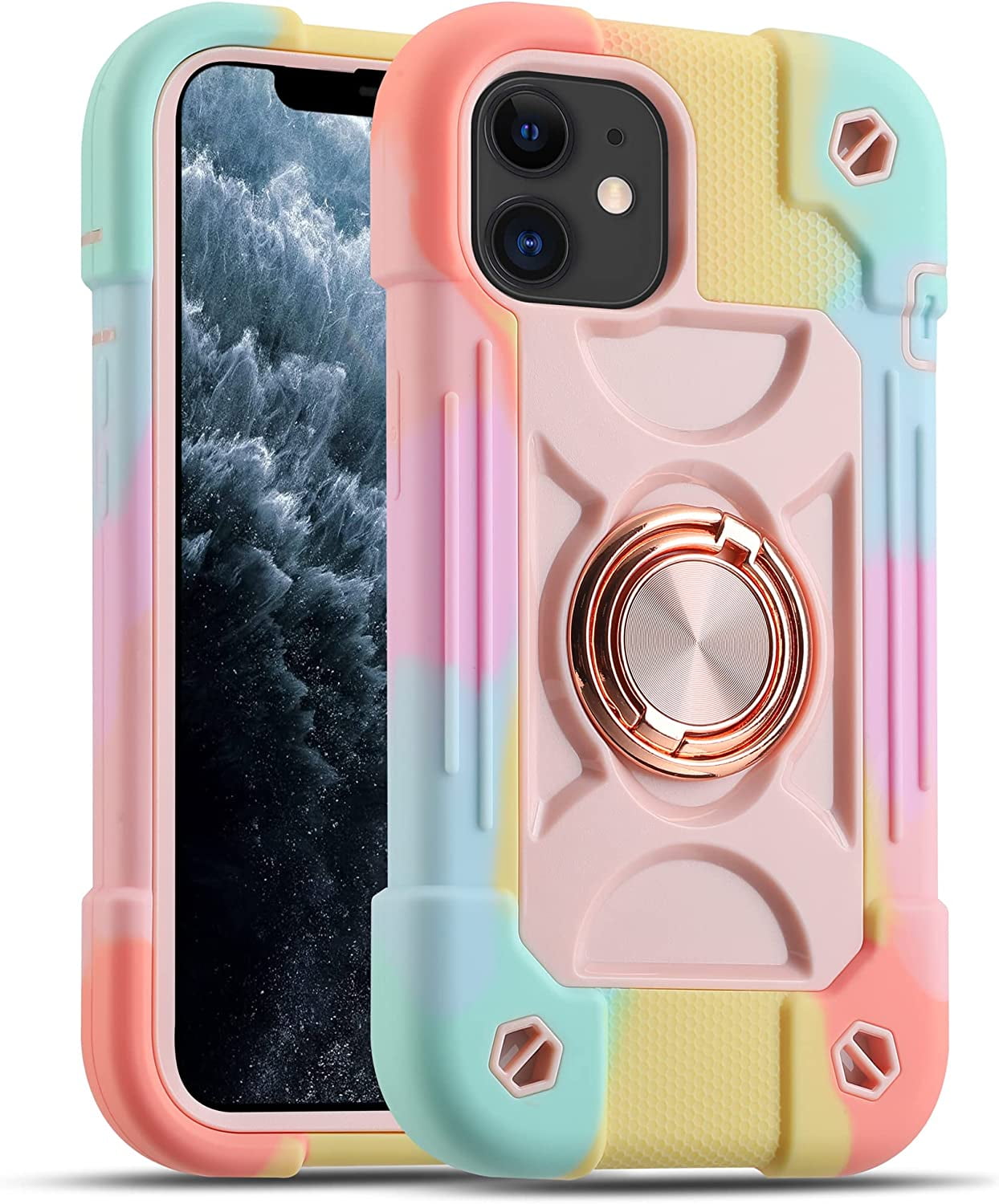 Vitty Compatible With Iphone 11 Case 6.1 Inch For Girls With 360°Rotate ...