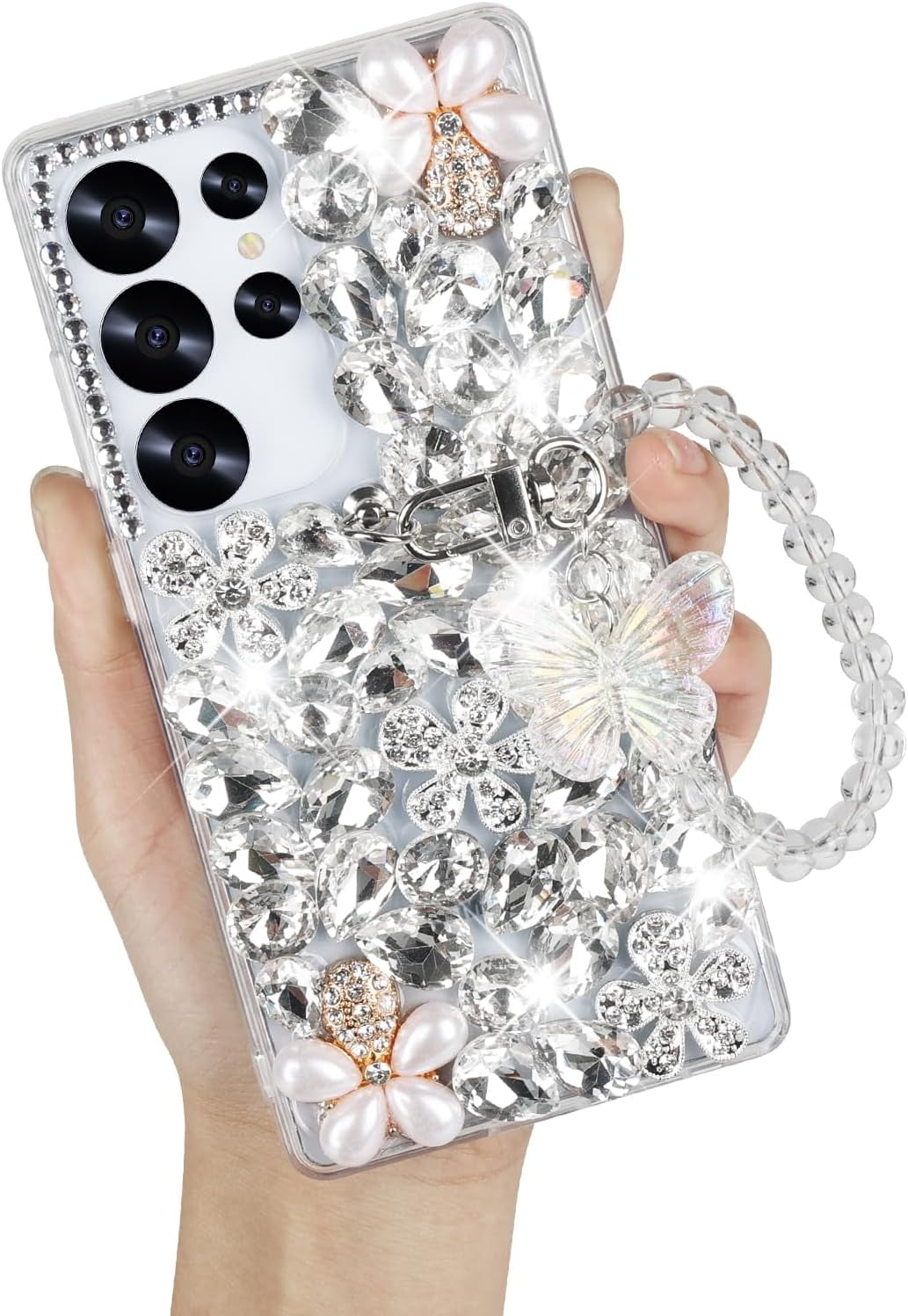 Vitty Compatible With Samsung Galaxy S25 Ultra Bling Case With Hand ...
