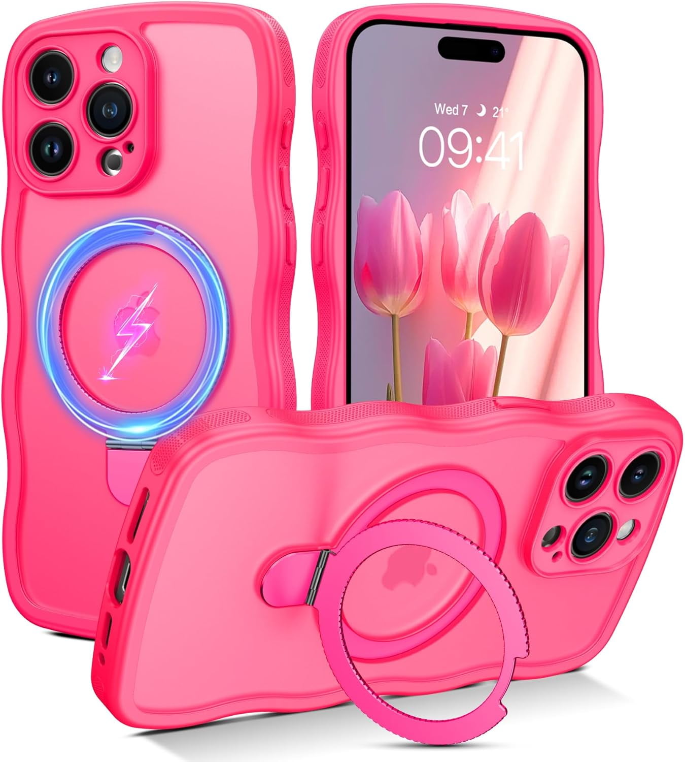 Vitty Magnetic For Iphone 15 Pro Max Case With Invisible Stand ...