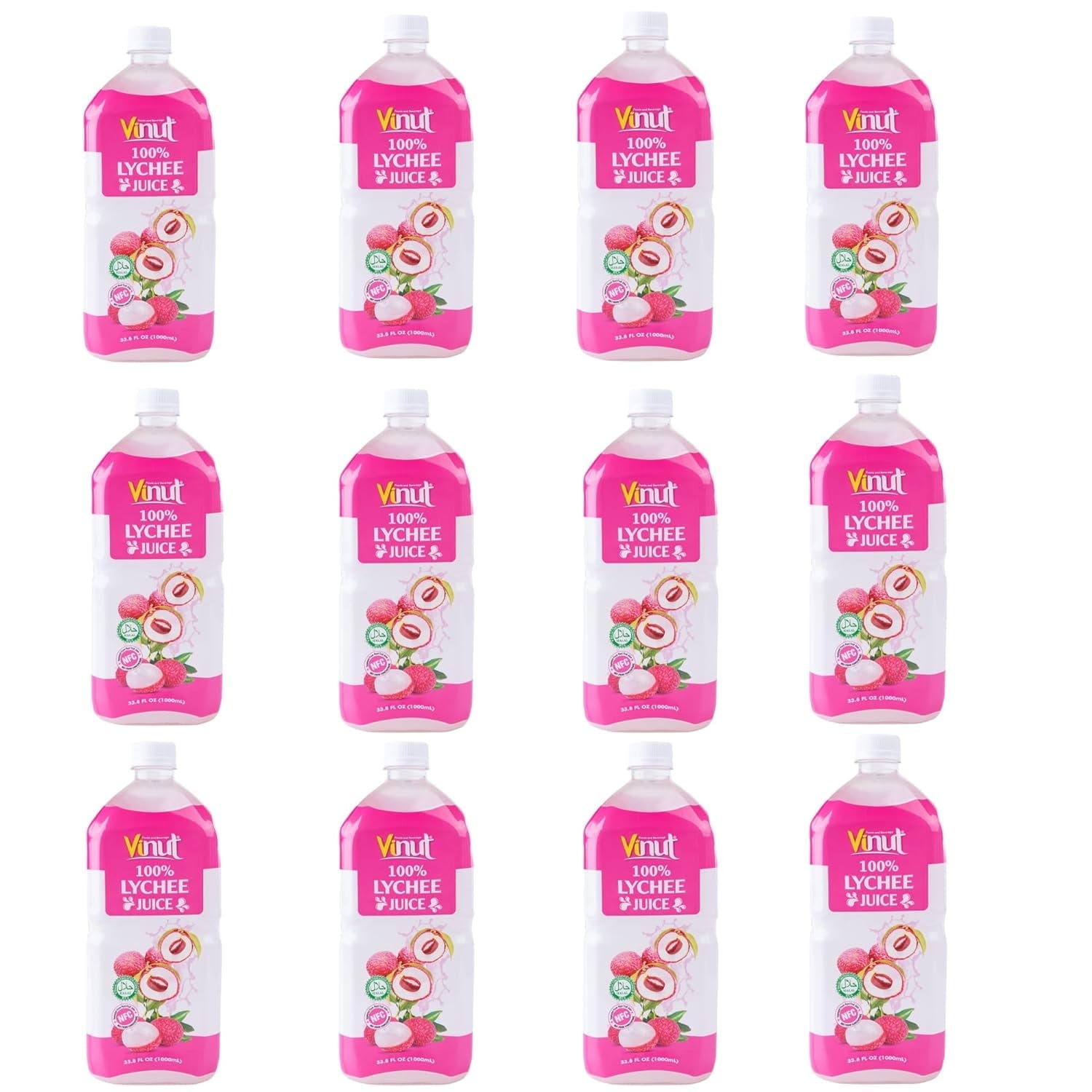 Viunt 100% Lychee Juice-No Added Sugar, 33.8 Fl Oz, Not from ...