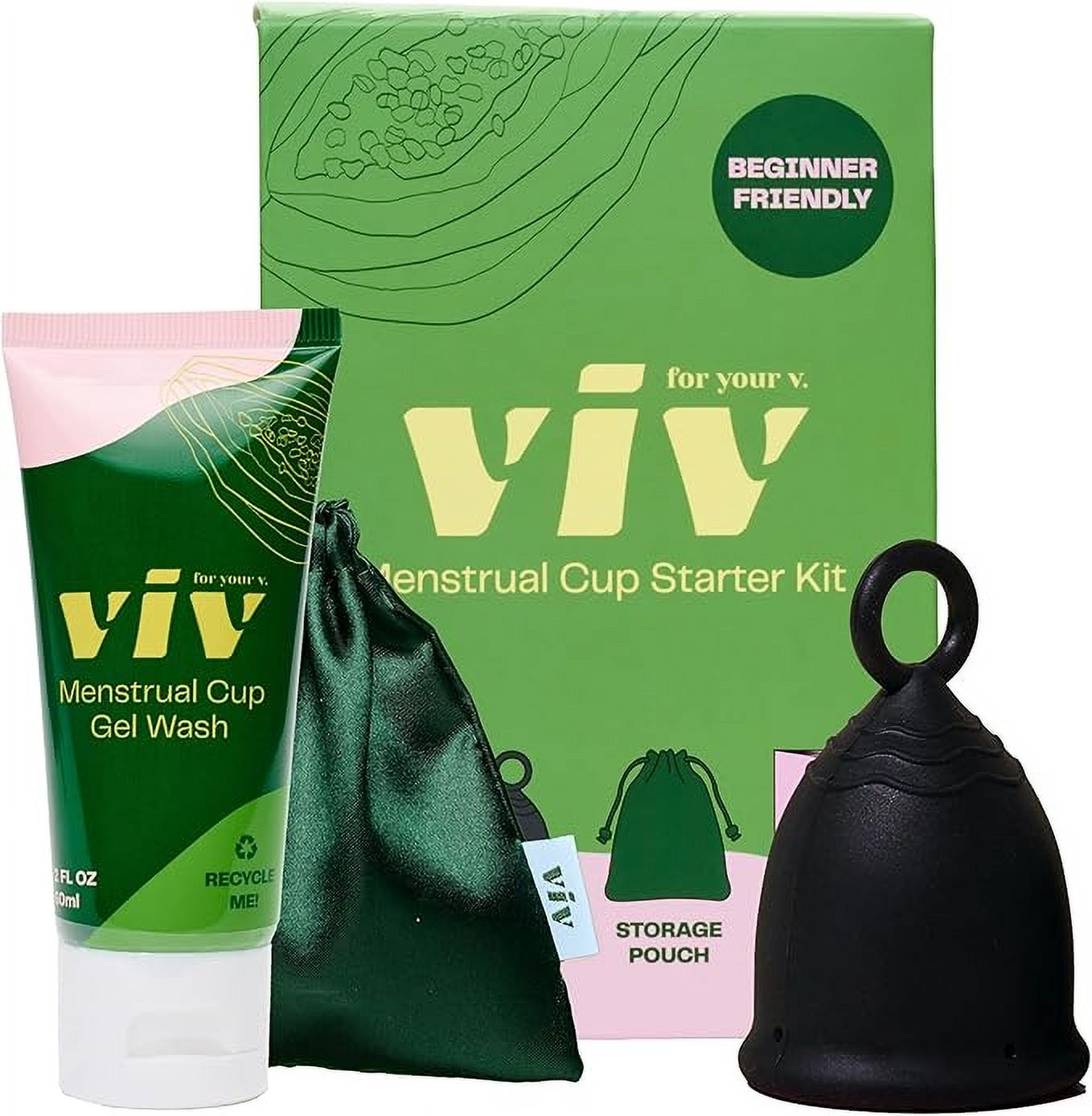 Viv Menstrual Cup Starter Kit, 2 Pack - Walmart.com