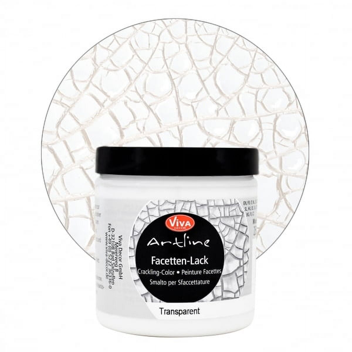 Viva Decor- Acrylic Texture Paste Crackle Medium (Transparent , 8,45 fl ...