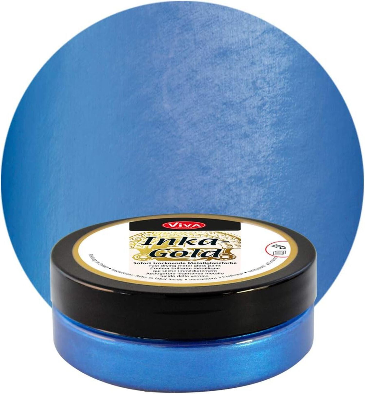Viva Decor Inka Gold Gilding Wax2.2 oz (Steel Blue) - Wax-Based ...