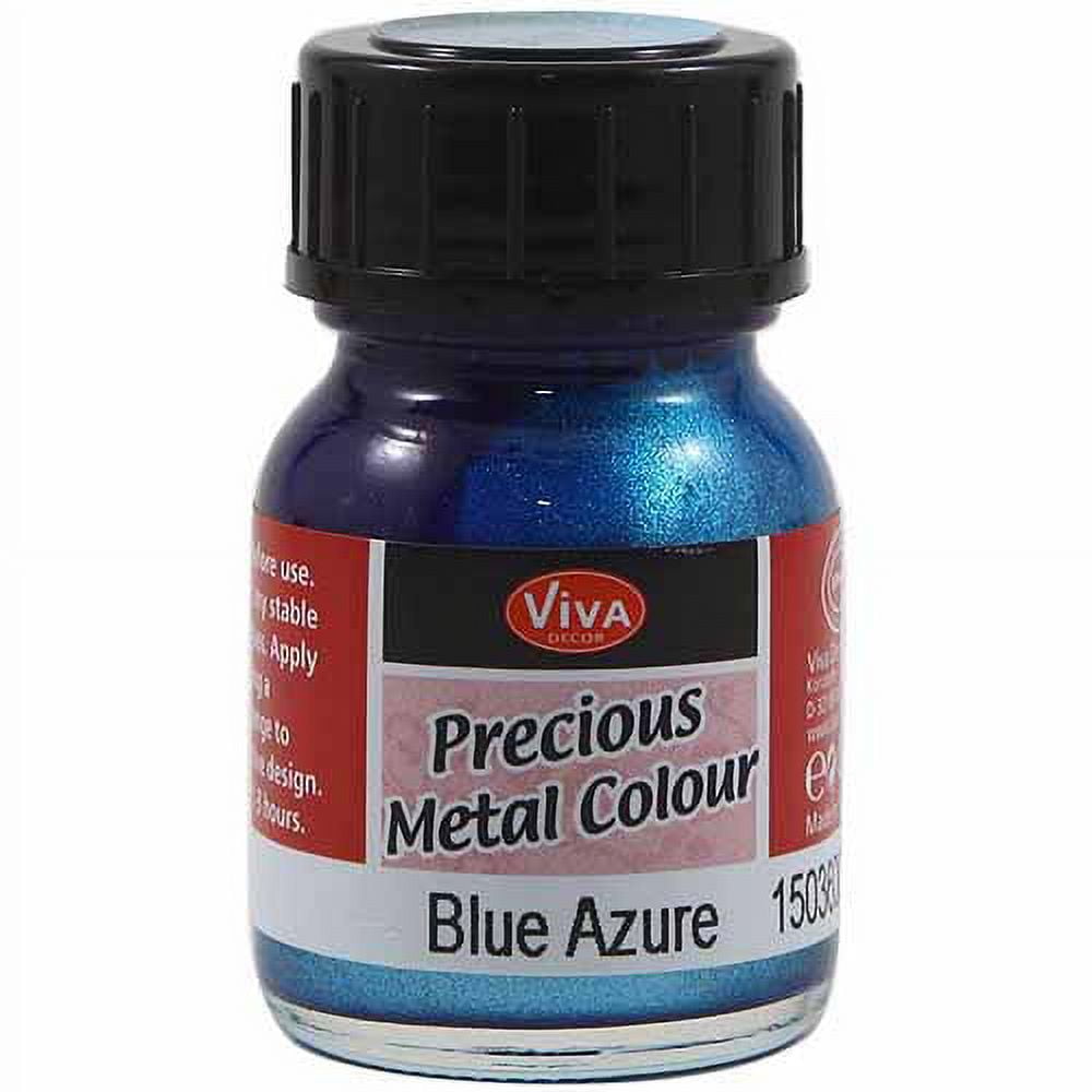 Viva Decor Precious Metal Color 25ml-Blue Azure, Pk 2, Viva Decor ...
