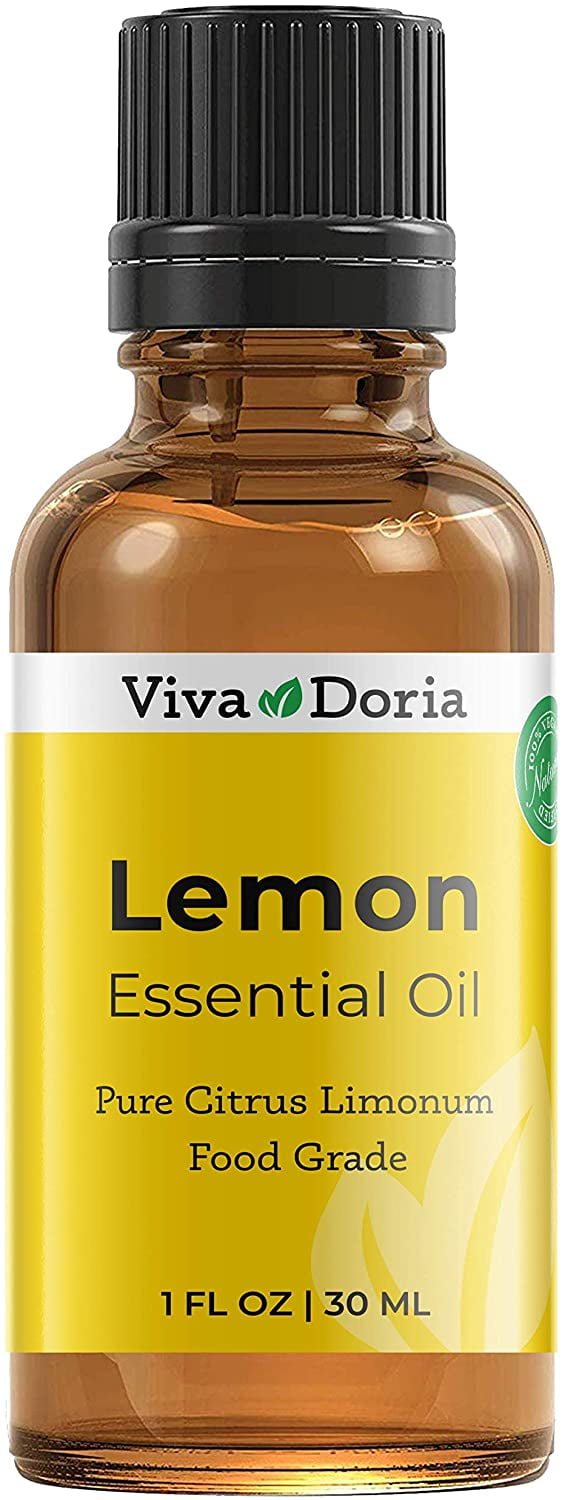 Viva Doria 100% Pure Lemon Essential Oil, Undiluted, Food Grade, High ...