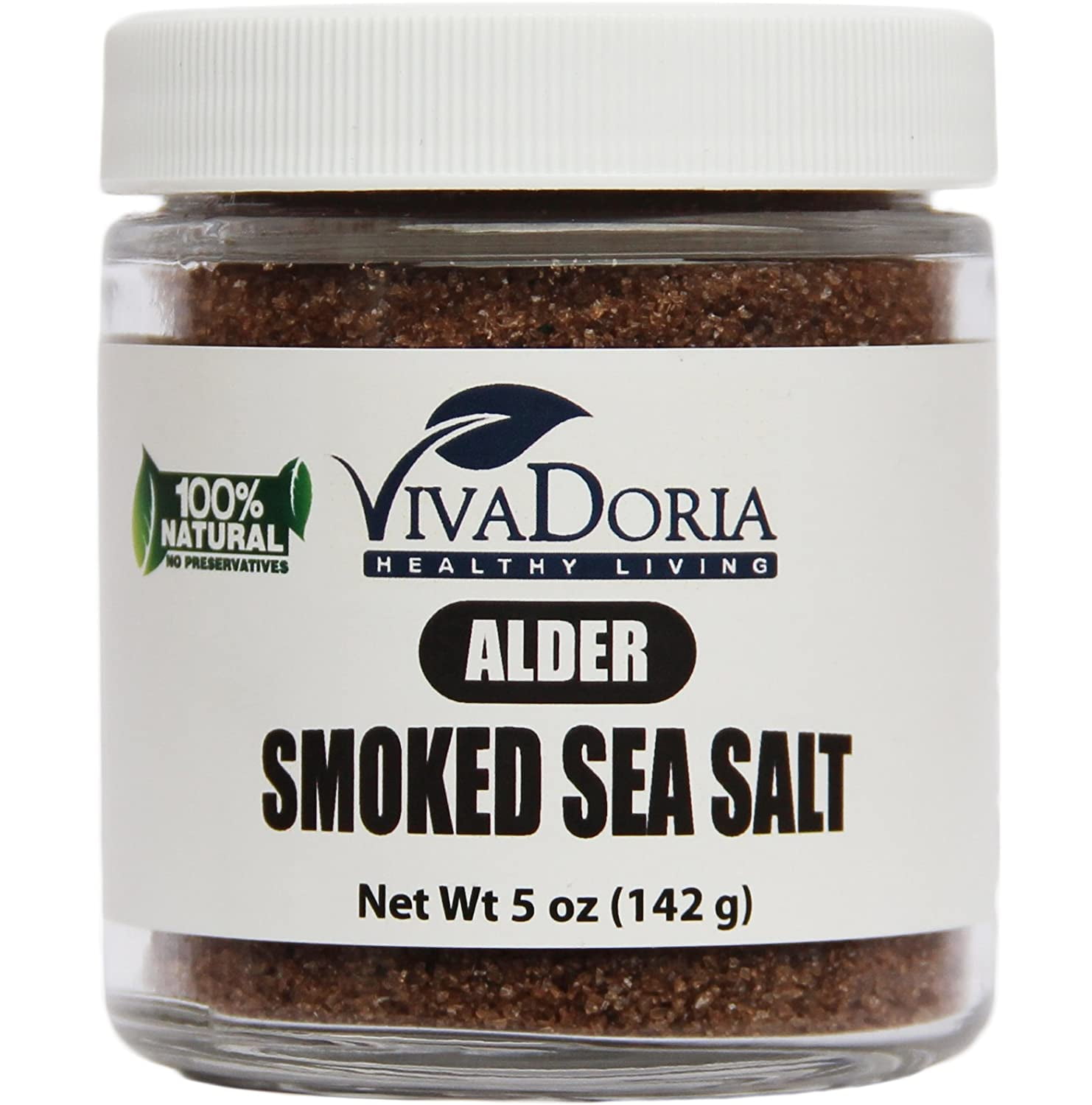 Viva Doria Alder Smoked Sea Salt, Alderwood Smoked Salt, Fine Grain, 5 ...
