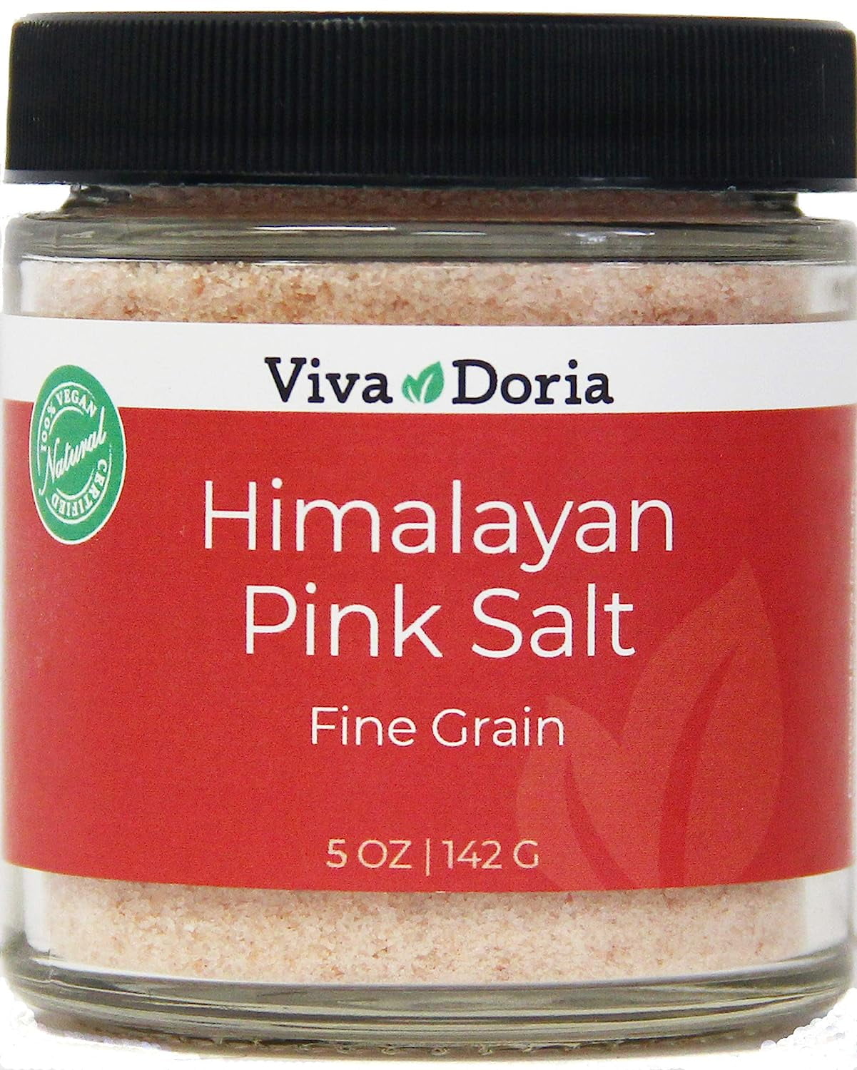 Viva Doria Himalayan Pink Salt, Fine Grain, 5 Oz Glass Jar - Walmart.com