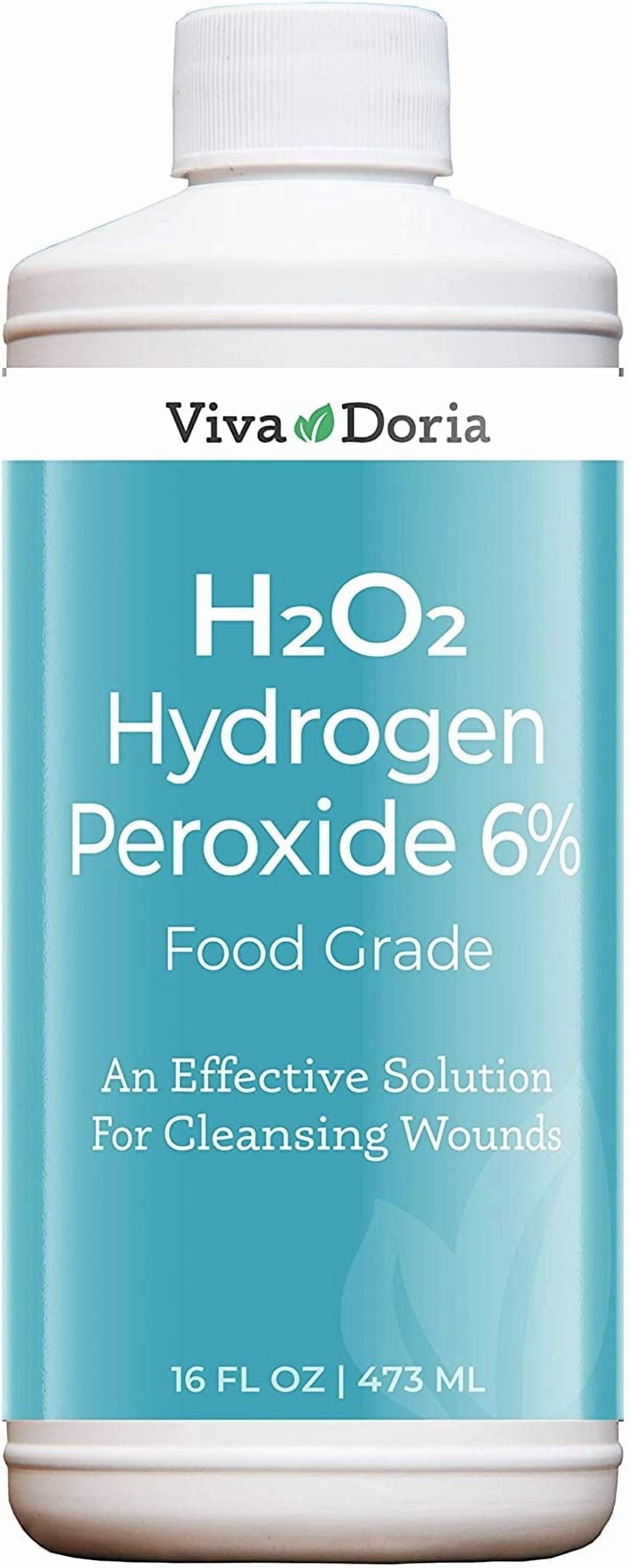 Viva Doria Food-Grade Hydrogen Peroxide, 6%, 16 Fluid Ounce, Health ...