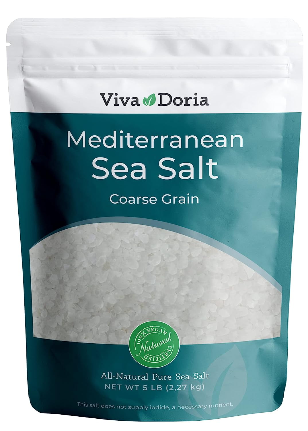 Viva Doria Mediterranean Sea Salt, Coarse Grain, 5 lb - Walmart.com