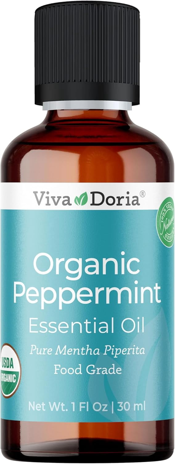 Viva Doria Peppermint Essential Oil, USDA Certified, Organic Peppermint ...