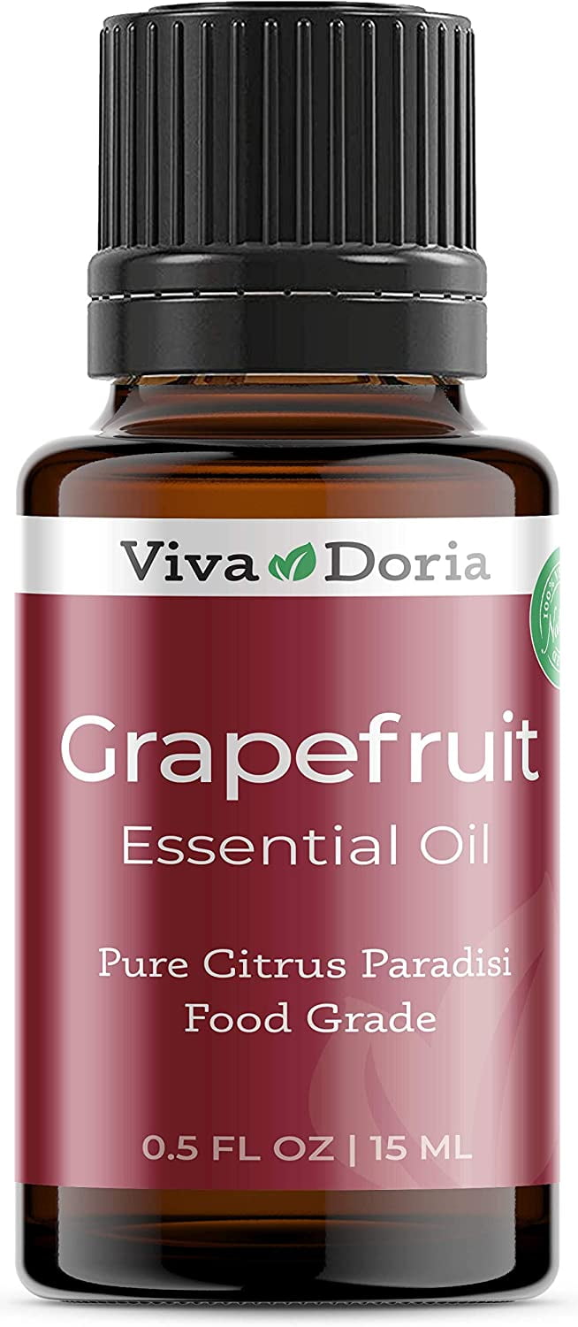 Viva Doria Pure Grapefruit Essential Oil, Undiluted, Food Grade, 15 ml ...