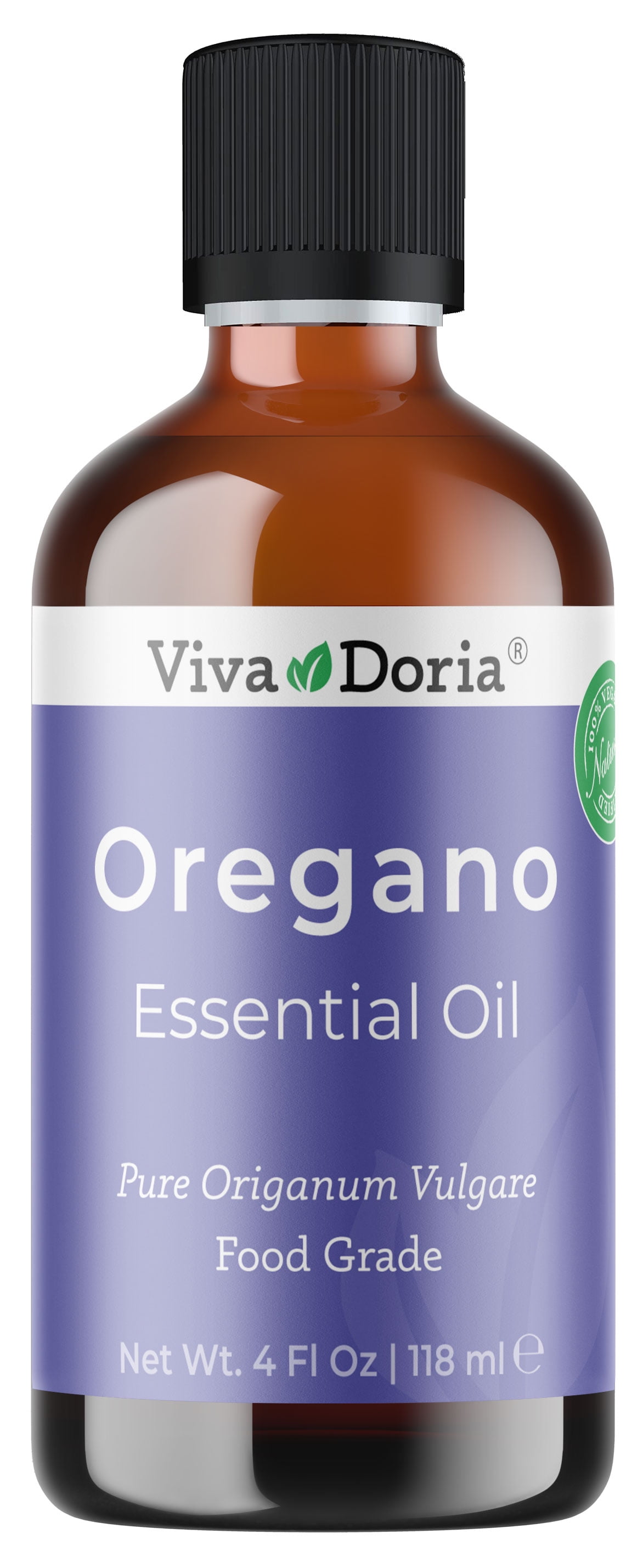 Viva Doria Pure Oregano Essential Oil, Undiluted, Food Grade, 118 mL (4 ...