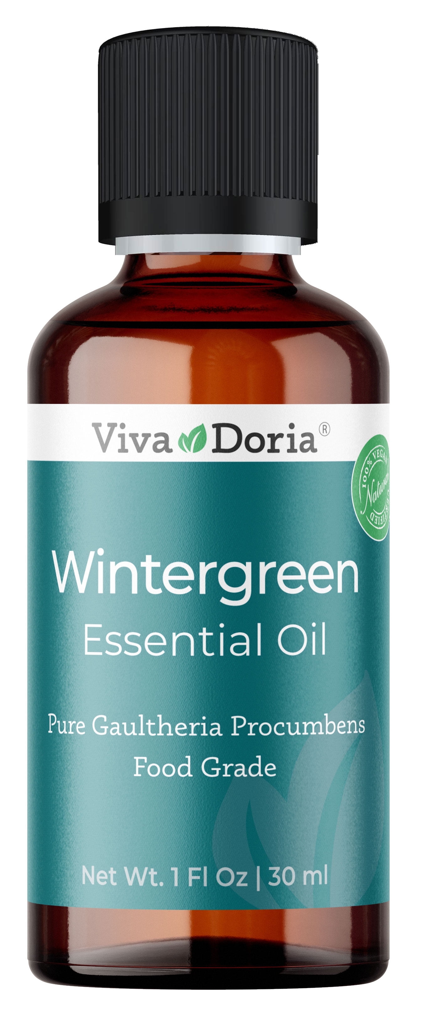 Viva Doria Pure Wintergreen Essential Oil, Undiluted, Food Grade, 30 mL ...