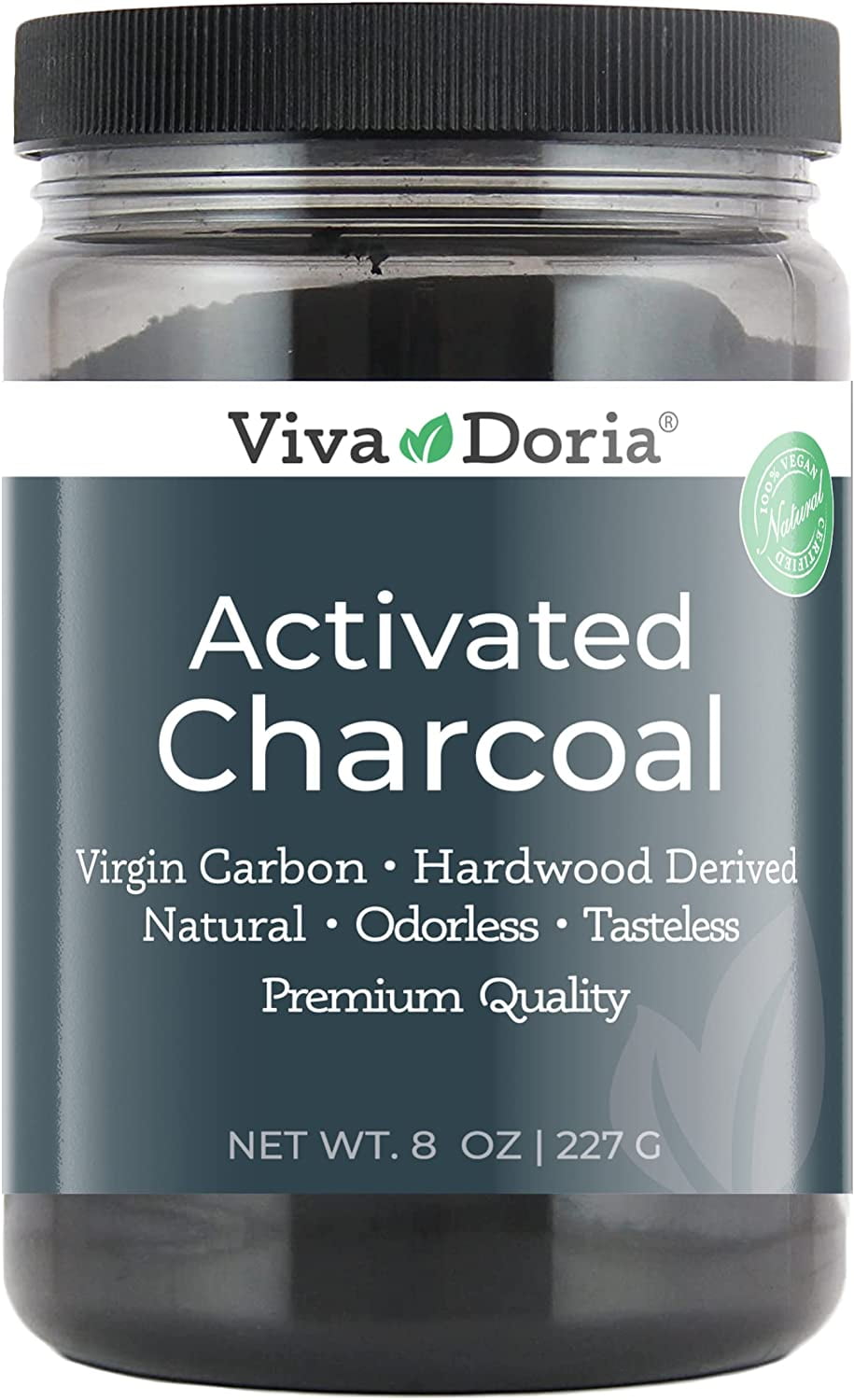Viva Doria Virgin Activated Charcoal Powder, Hardwood Derived, Food ...